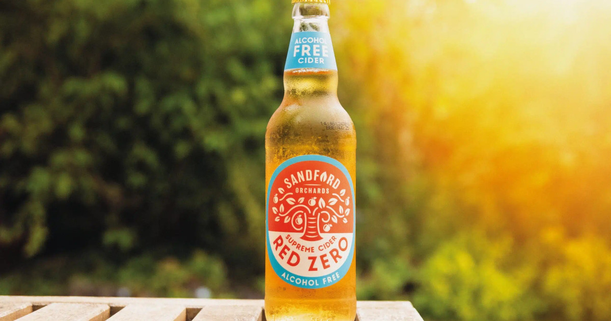 Sandford Orchards launches no alcohol cider, Red Zero