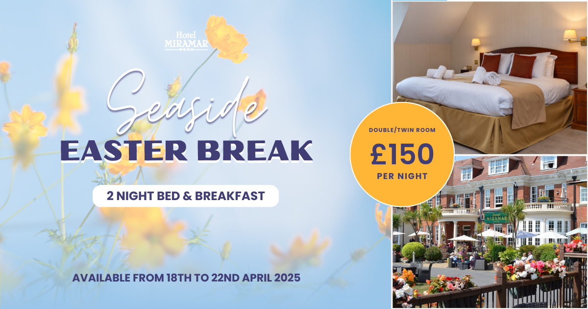 Seaside Easter Break 2 Nights Bed & Breakfast | Hotel Miramar Bournemouth
